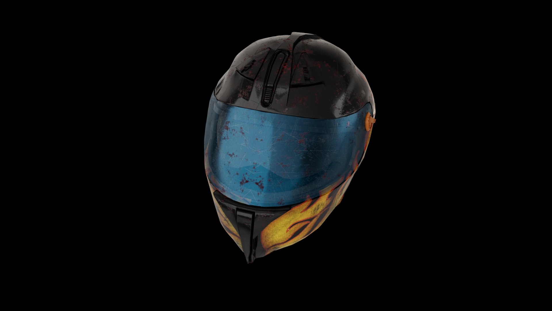 3D Post-apocalyptic motorcycle helmet - TurboSquid 1935018