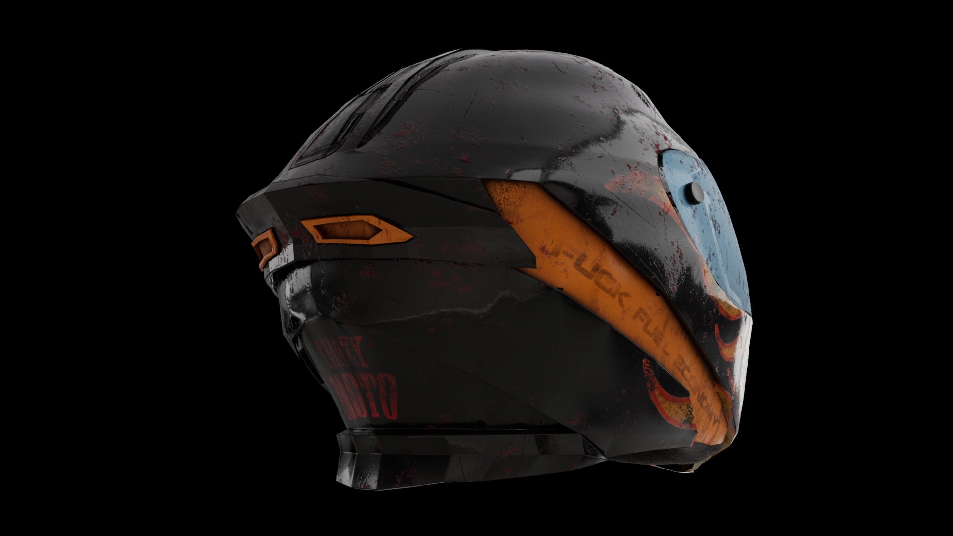 3D Post-apocalyptic motorcycle helmet - TurboSquid 1935018