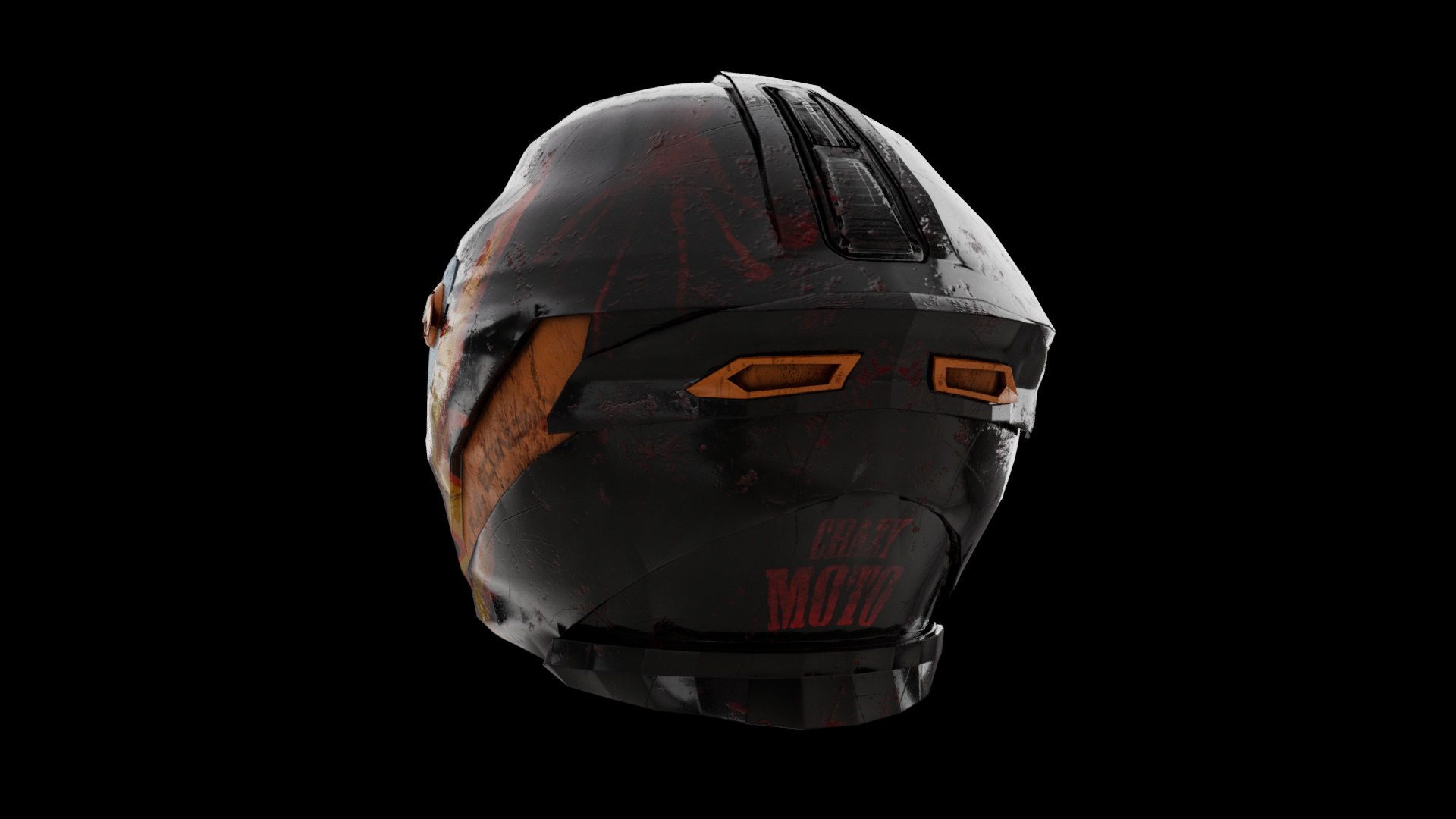 3D Post-apocalyptic motorcycle helmet - TurboSquid 1935018