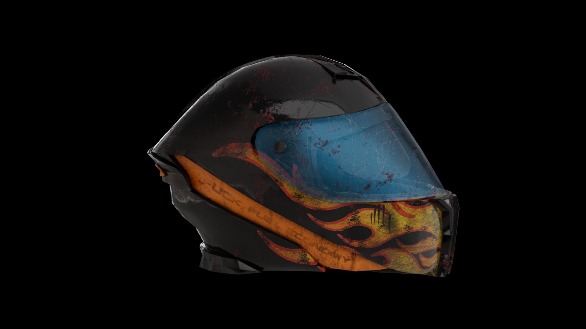 3D Post-apocalyptic motorcycle helmet - TurboSquid 1935018