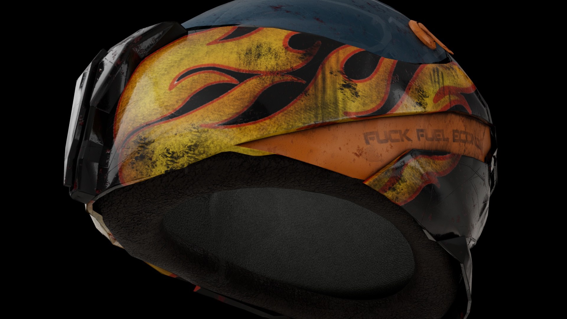 3D Post-apocalyptic motorcycle helmet - TurboSquid 1935018