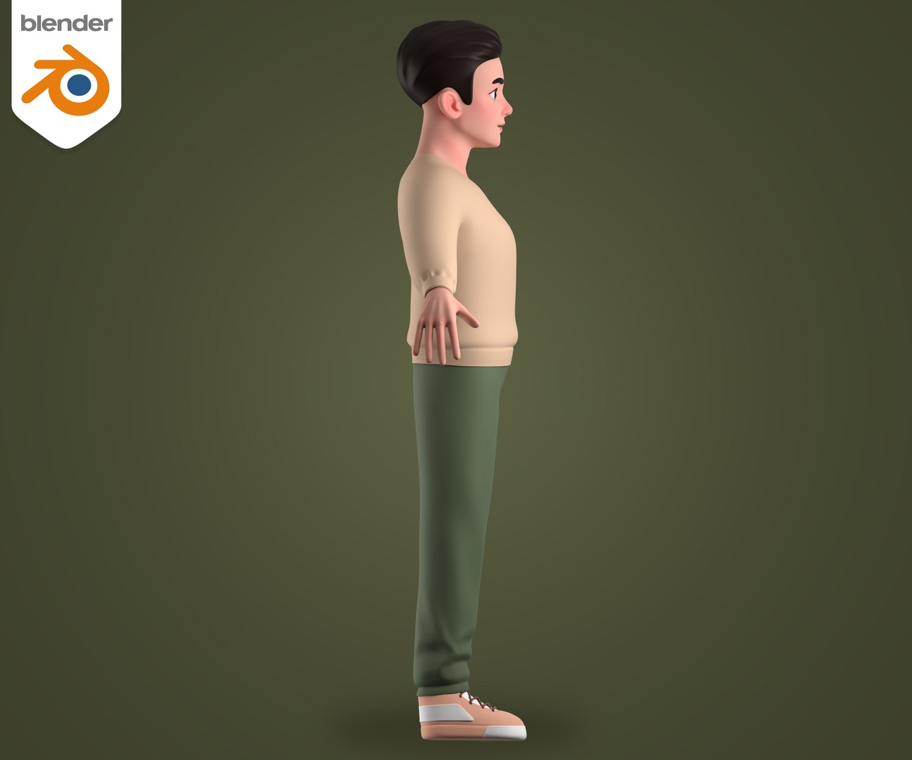 3D Man In Hoddie Character - Rigged 3D Model - TurboSquid 2387276