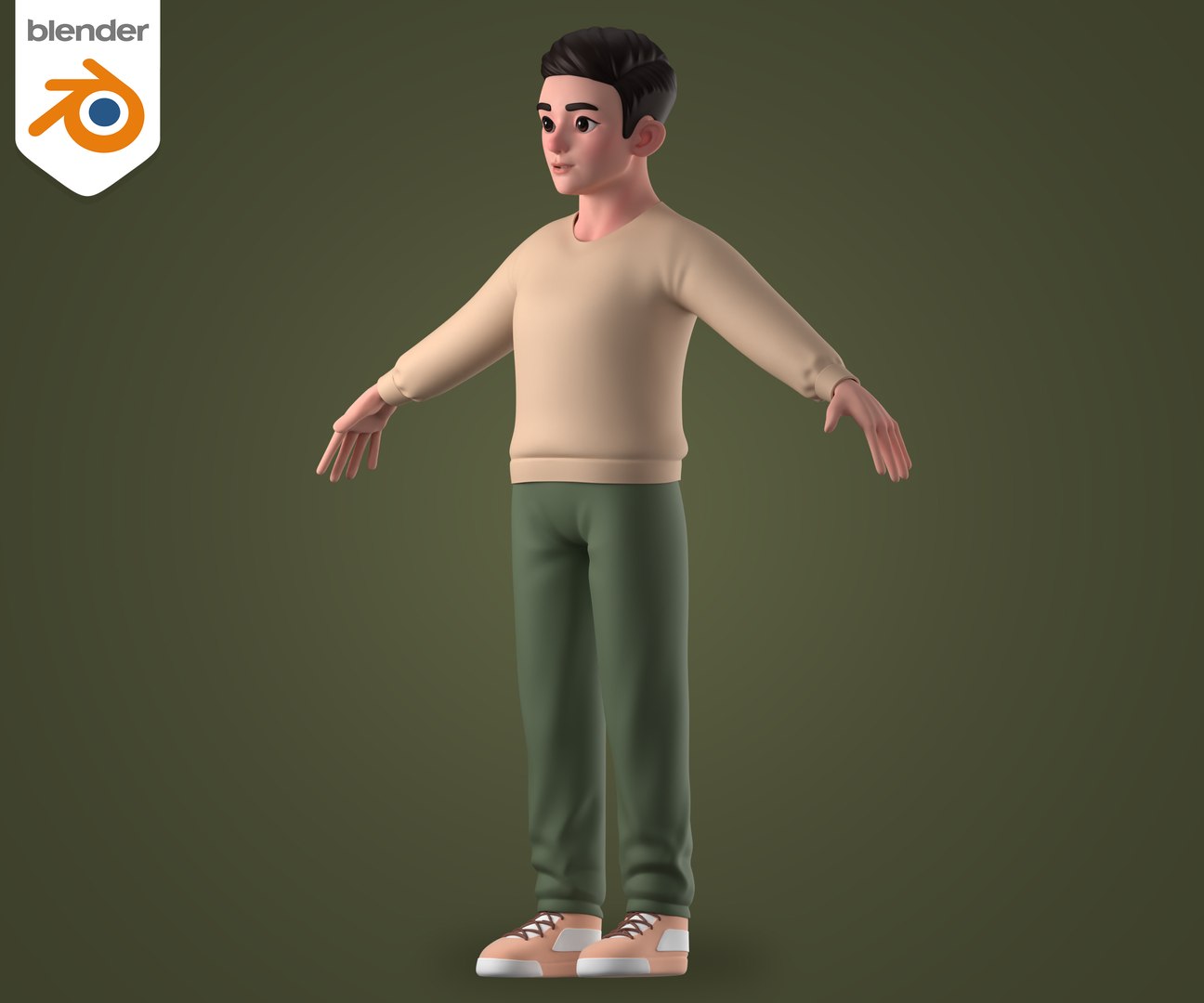 3D Man In Hoddie Character - Rigged 3D Model - TurboSquid 2387276
