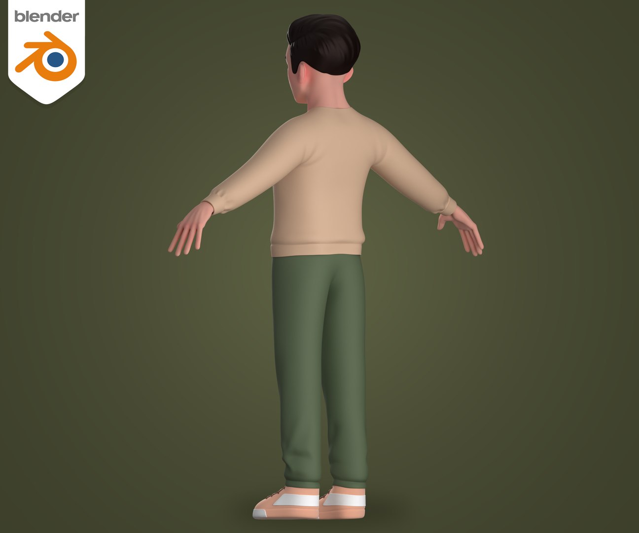 3D Man In Hoddie Character - Rigged 3D Model - TurboSquid 2387276
