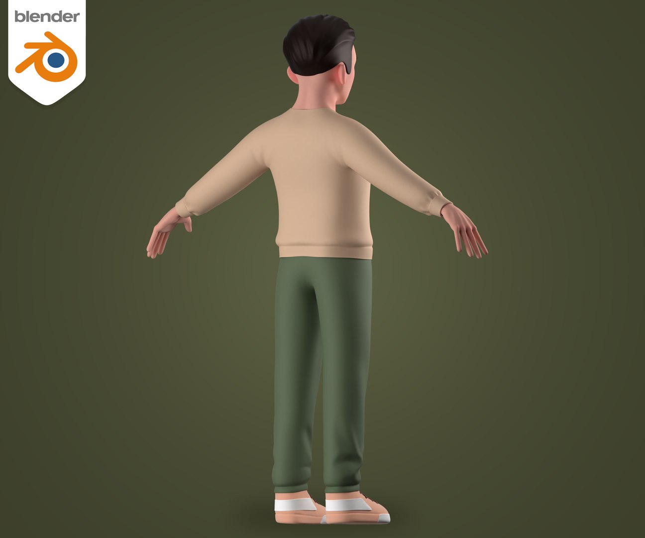3D Man In Hoddie Character - Rigged 3D Model - TurboSquid 2387276