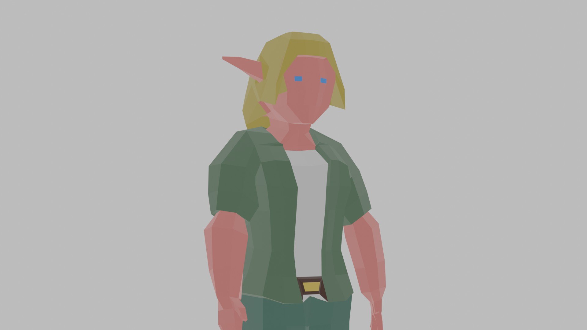 Low Poly Fantasy Elve Character Rigged Unity model - TurboSquid 2164837