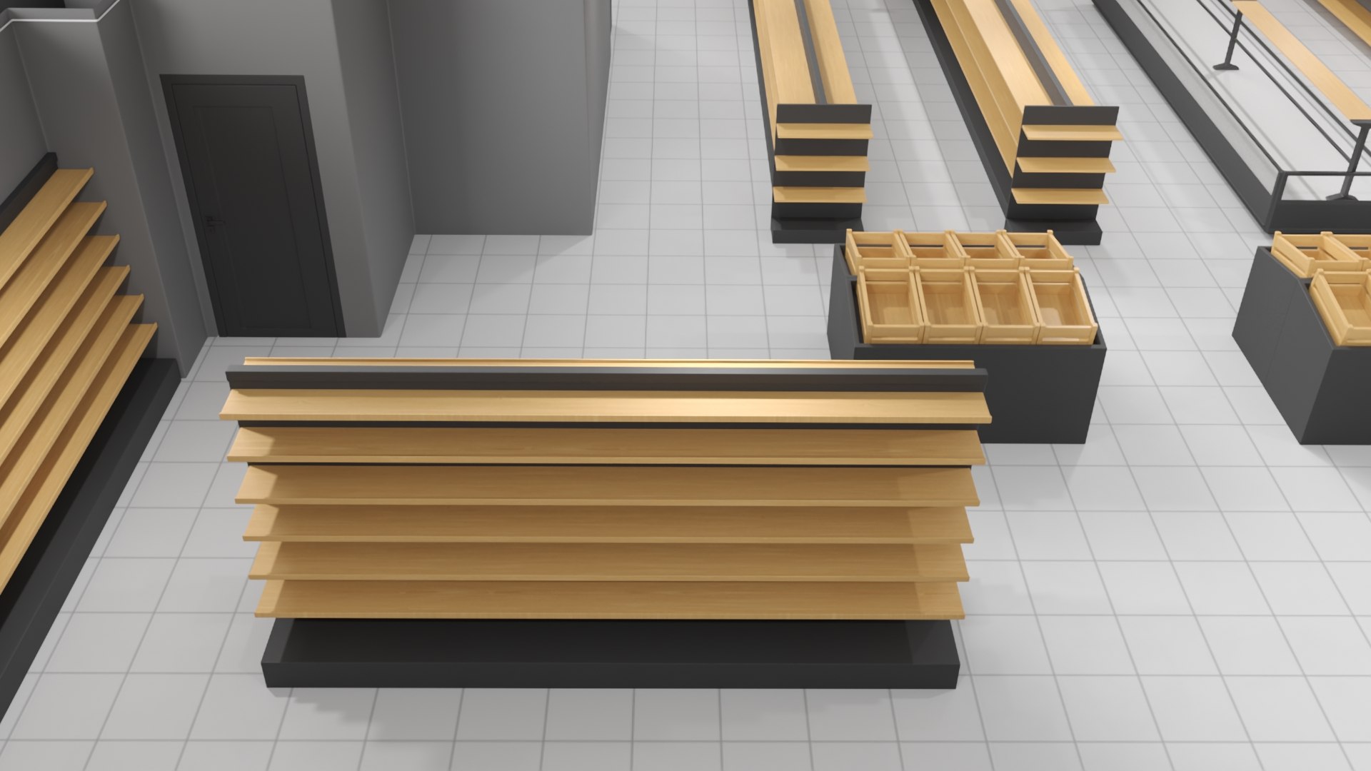 3D Model Minimarket Grocery Store Interior - TurboSquid 2239791