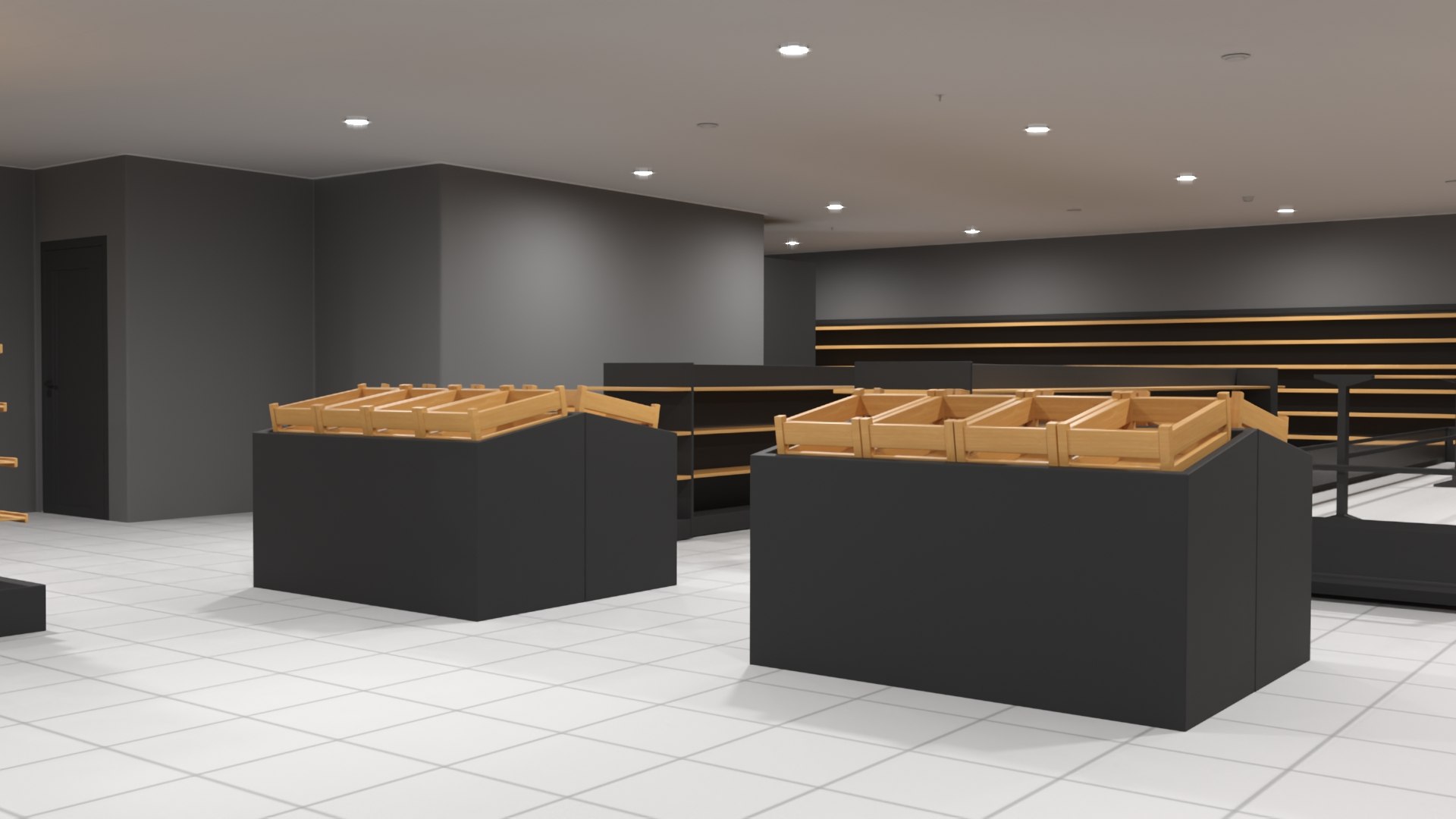 3D Model Minimarket Grocery Store Interior - TurboSquid 2239791