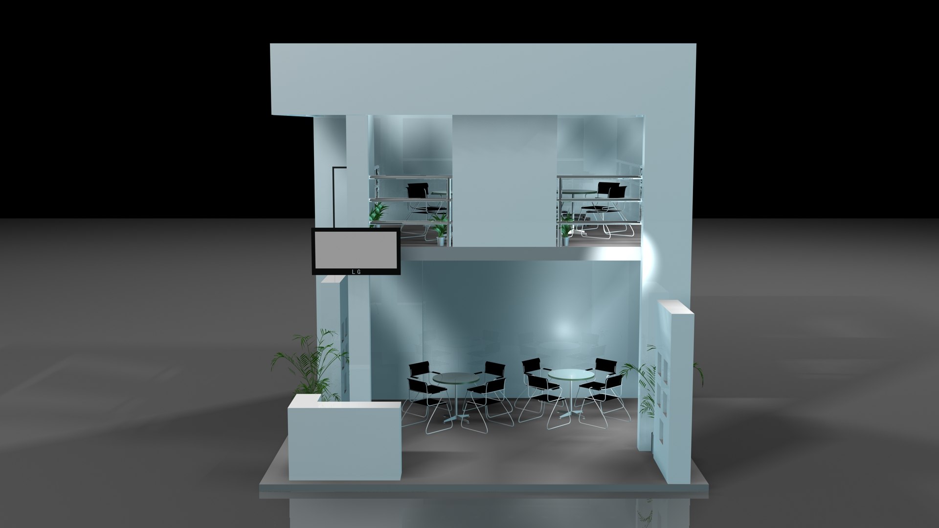 6x6 Stand Design 3 Side Open 3D Model - TurboSquid 1871286