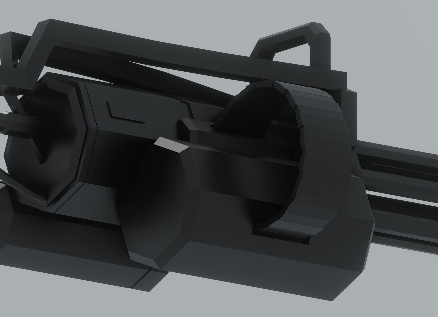3D Low Poly Minigun Model - TurboSquid 2133193