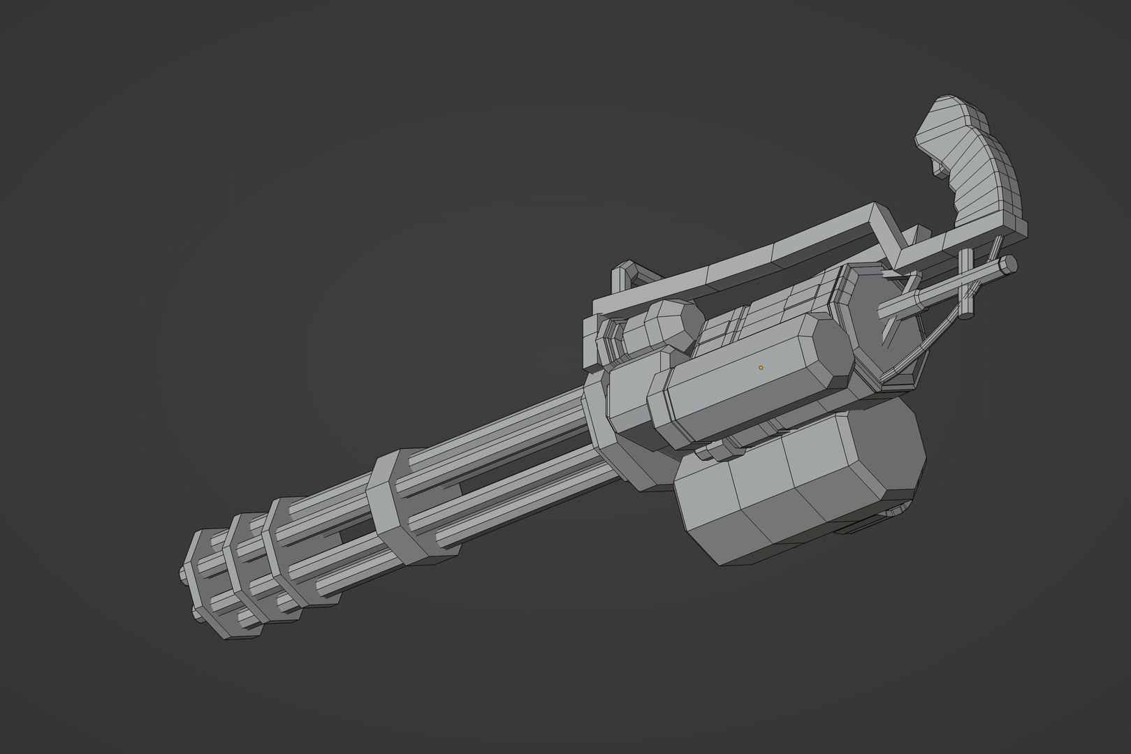3D Low Poly Minigun Model - TurboSquid 2133193