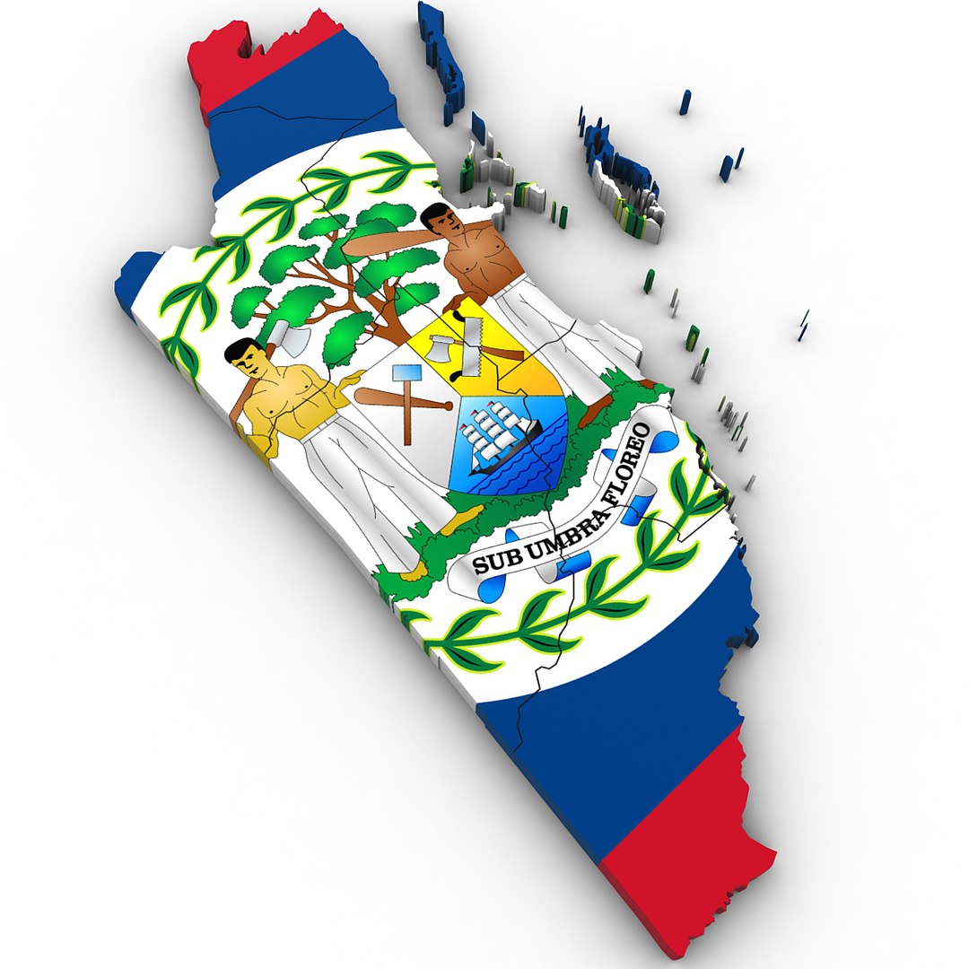 Belize country 3D model - TurboSquid 1301999