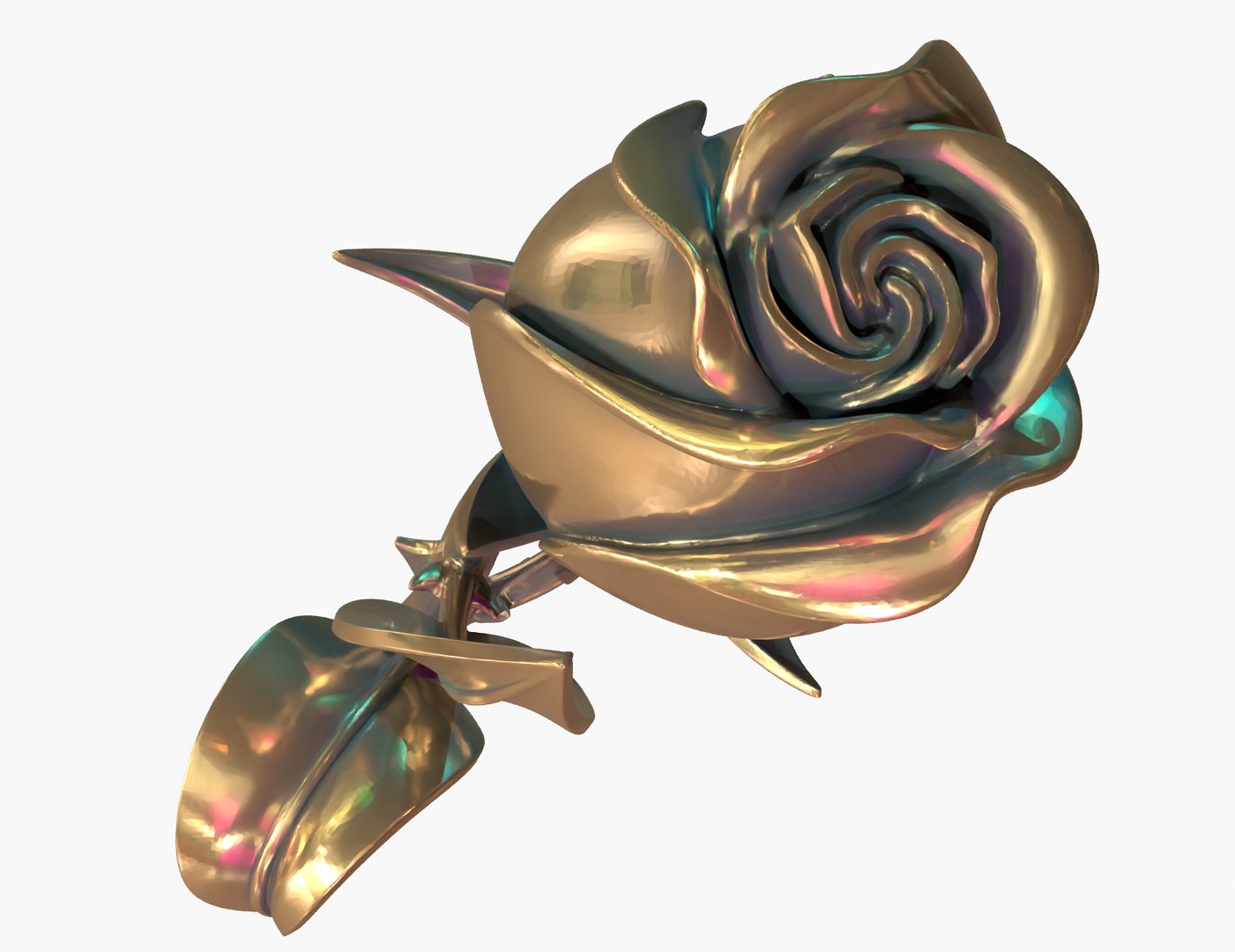 3D Rose Flower Model - TurboSquid 2147702