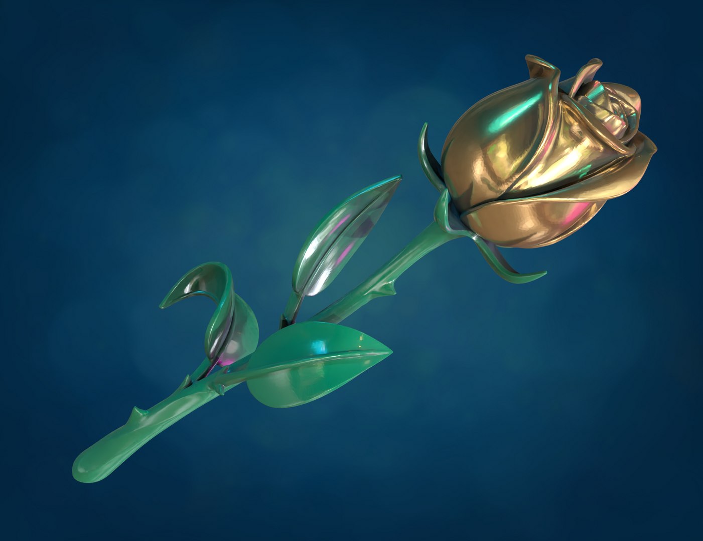 3D Rose Flower Model - TurboSquid 2147702