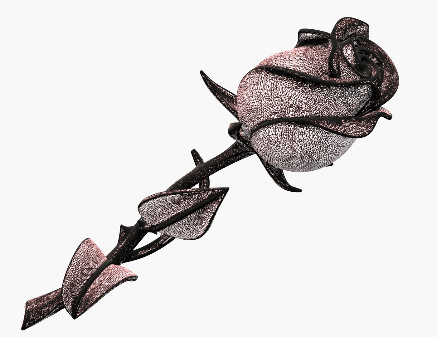 3D Rose Flower Model - TurboSquid 2147702