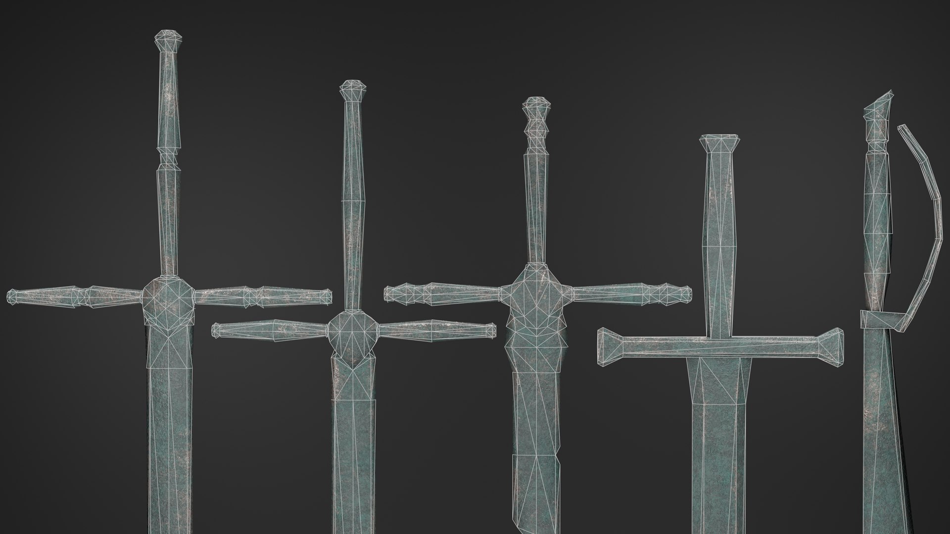 Ruined And Rusty Swords 3D Model - TurboSquid 2062720