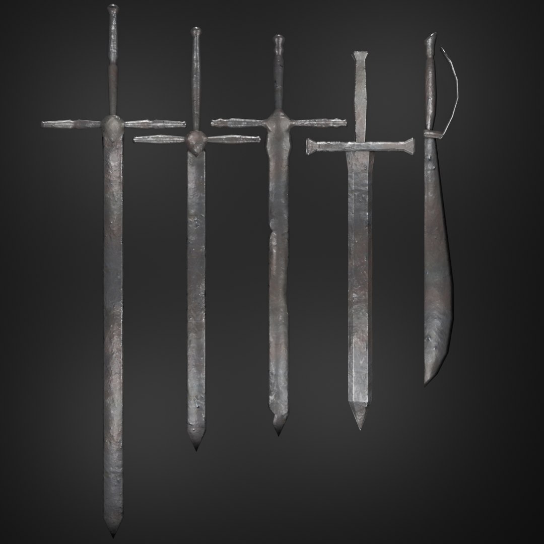 Ruined And Rusty Swords 3D Model - TurboSquid 2062720