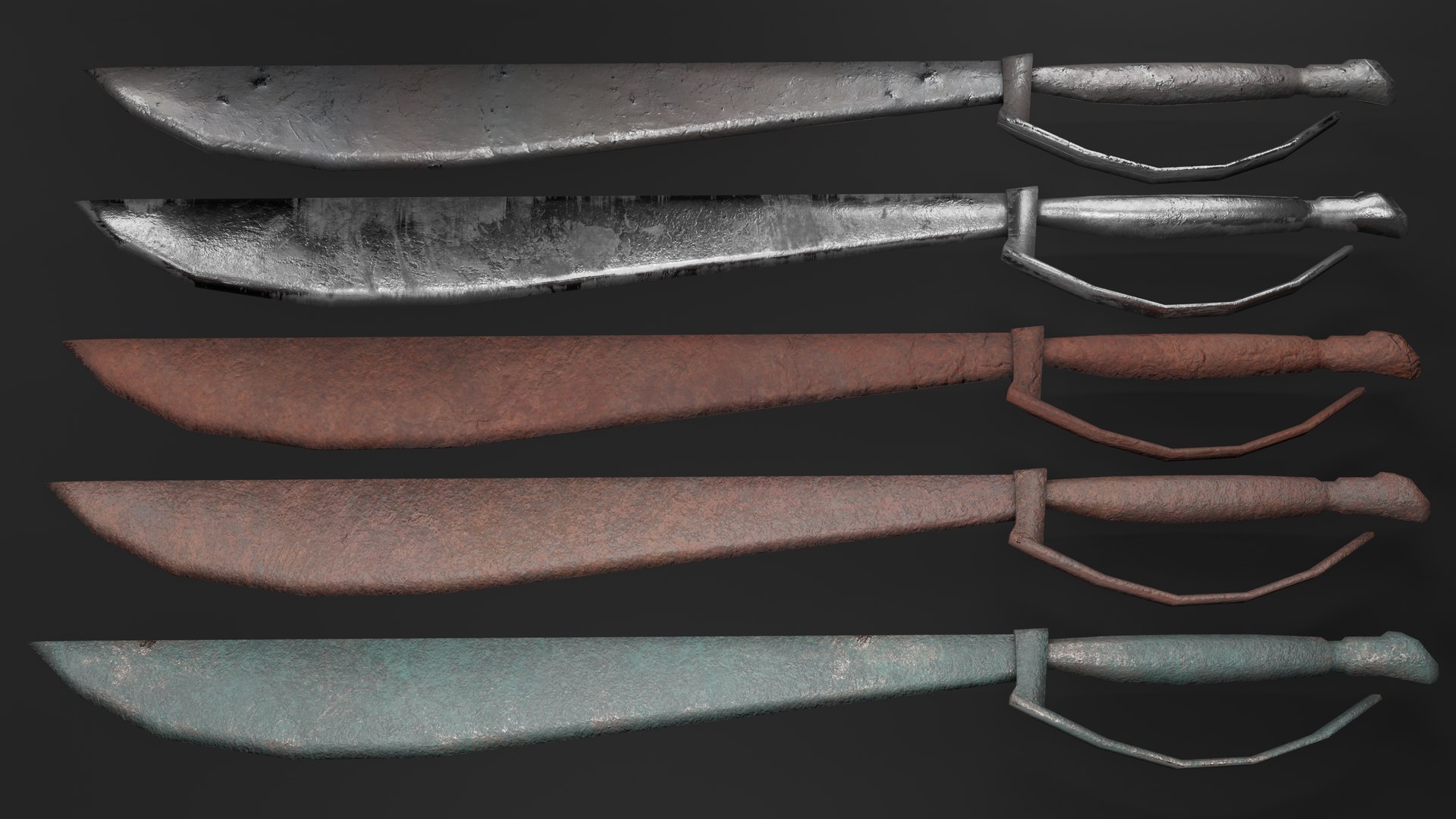 Ruined And Rusty Swords 3D Model - TurboSquid 2062720