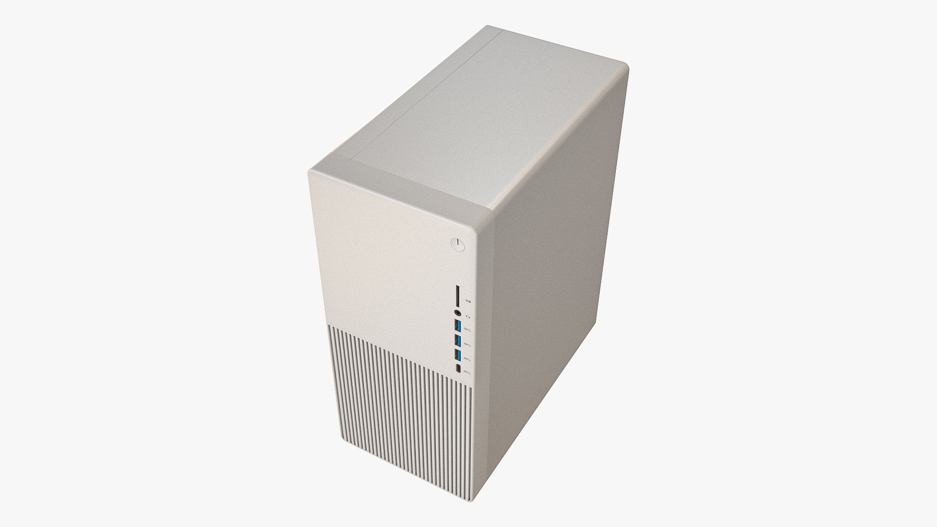 Desktop PC White Model - TurboSquid 2073744