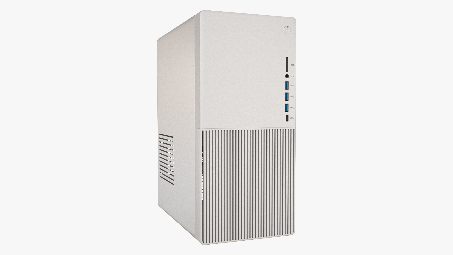 Desktop PC White Model - TurboSquid 2073744