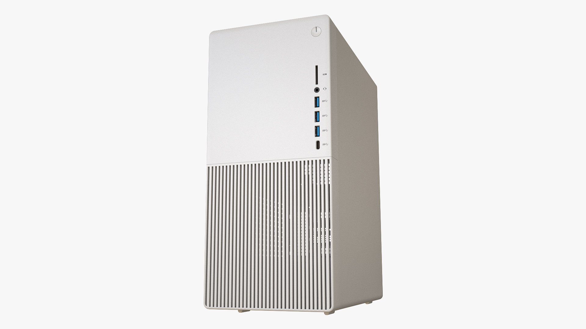 Desktop PC White Model - TurboSquid 2073744