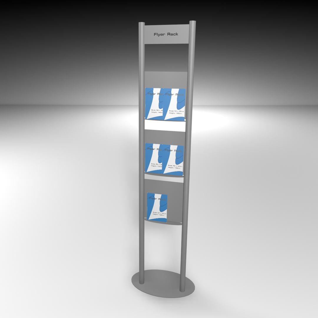 3ds Flyer Brochure Rack