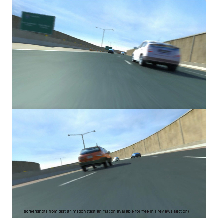 highway street road sets 3d model