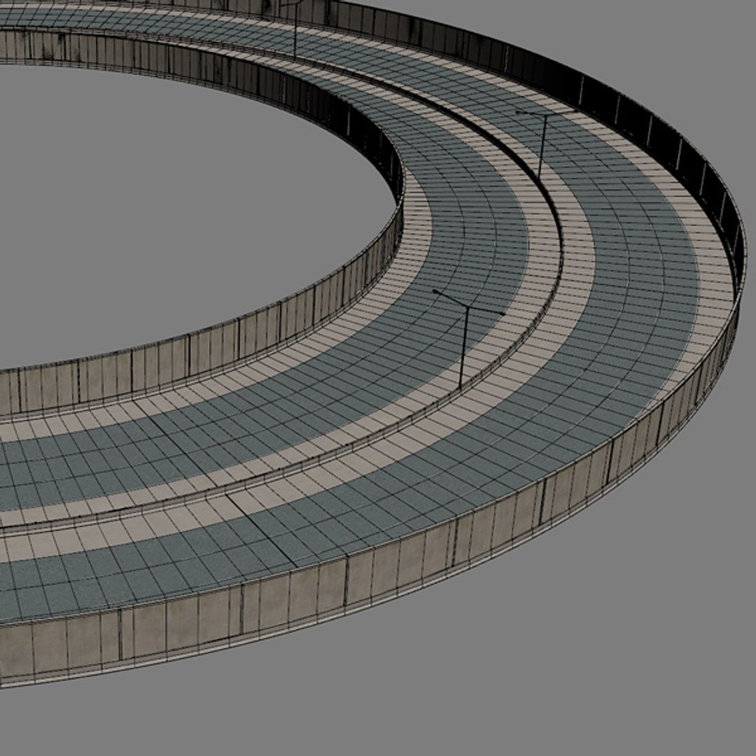 Highway Street Road Sets 3d Model