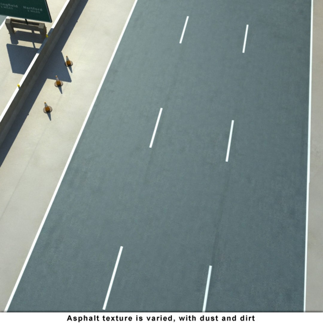 Highway Street Road Sets 3d Model