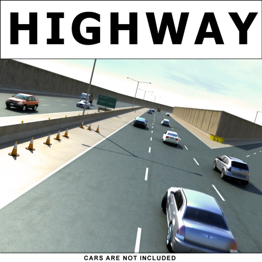 Highway Street Road Sets 3d Model