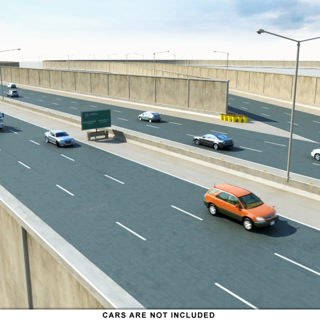 Highway Street Road Sets 3d Model