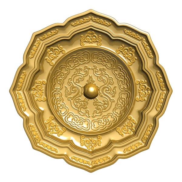 maya chinese plate gold