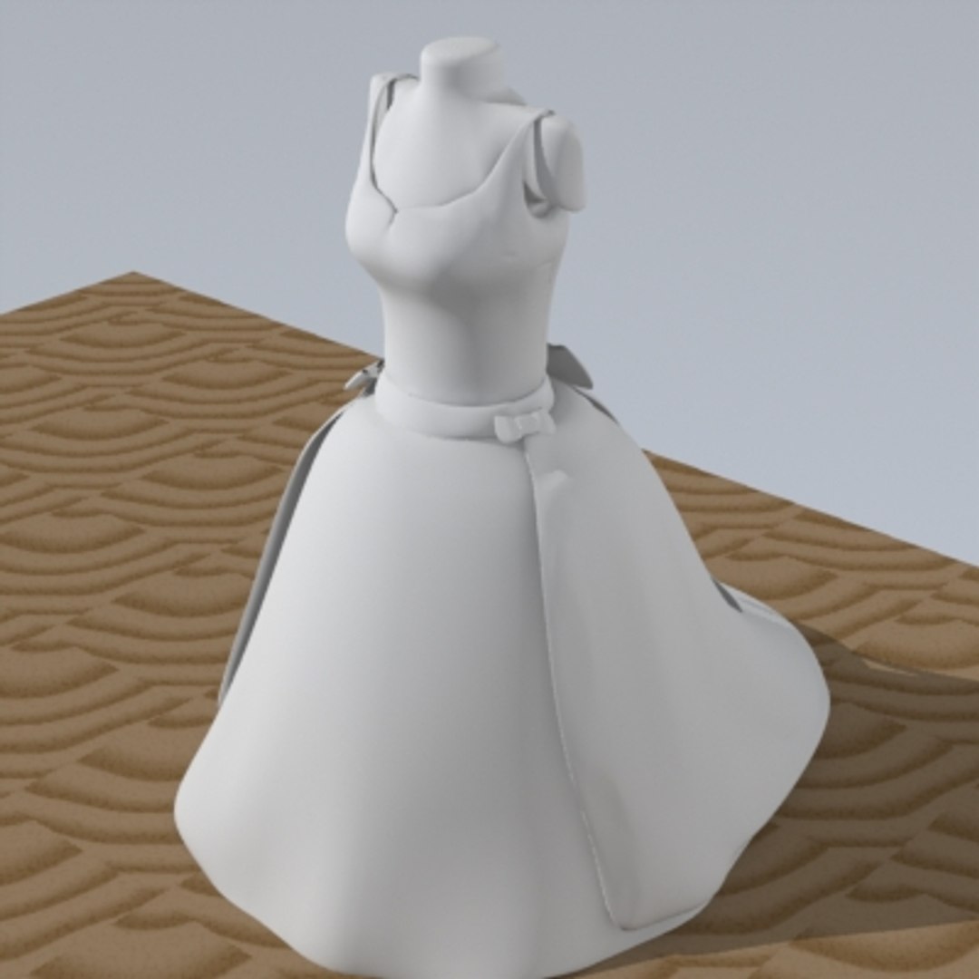 3d Model Wedding Dress