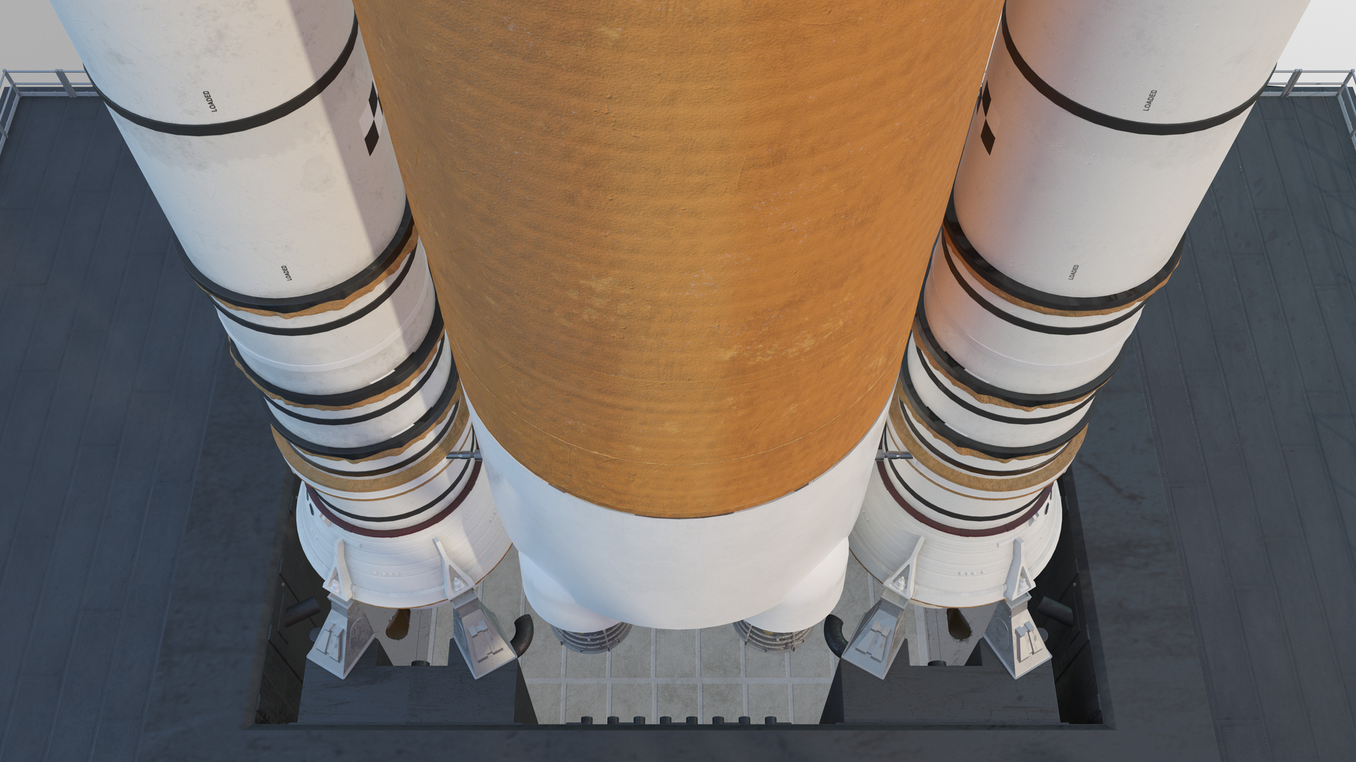 SLS Rocket Mobile Launcher Umbilical Tower and Crawler 3D 모델 ...