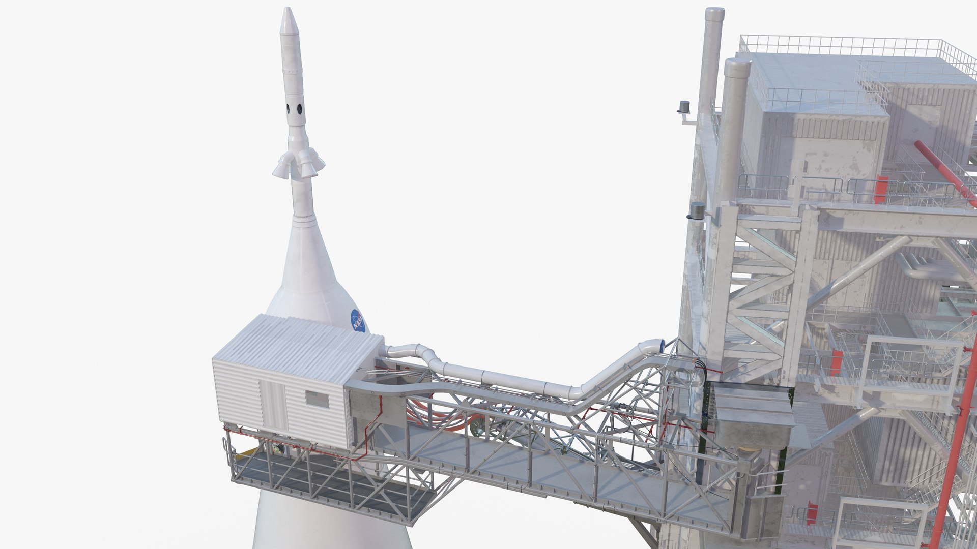 3D Launch Tower Model - TurboSquid 1898526