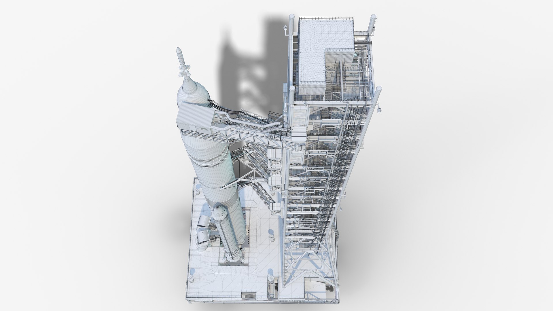 3D Launch Tower model - TurboSquid 1898526