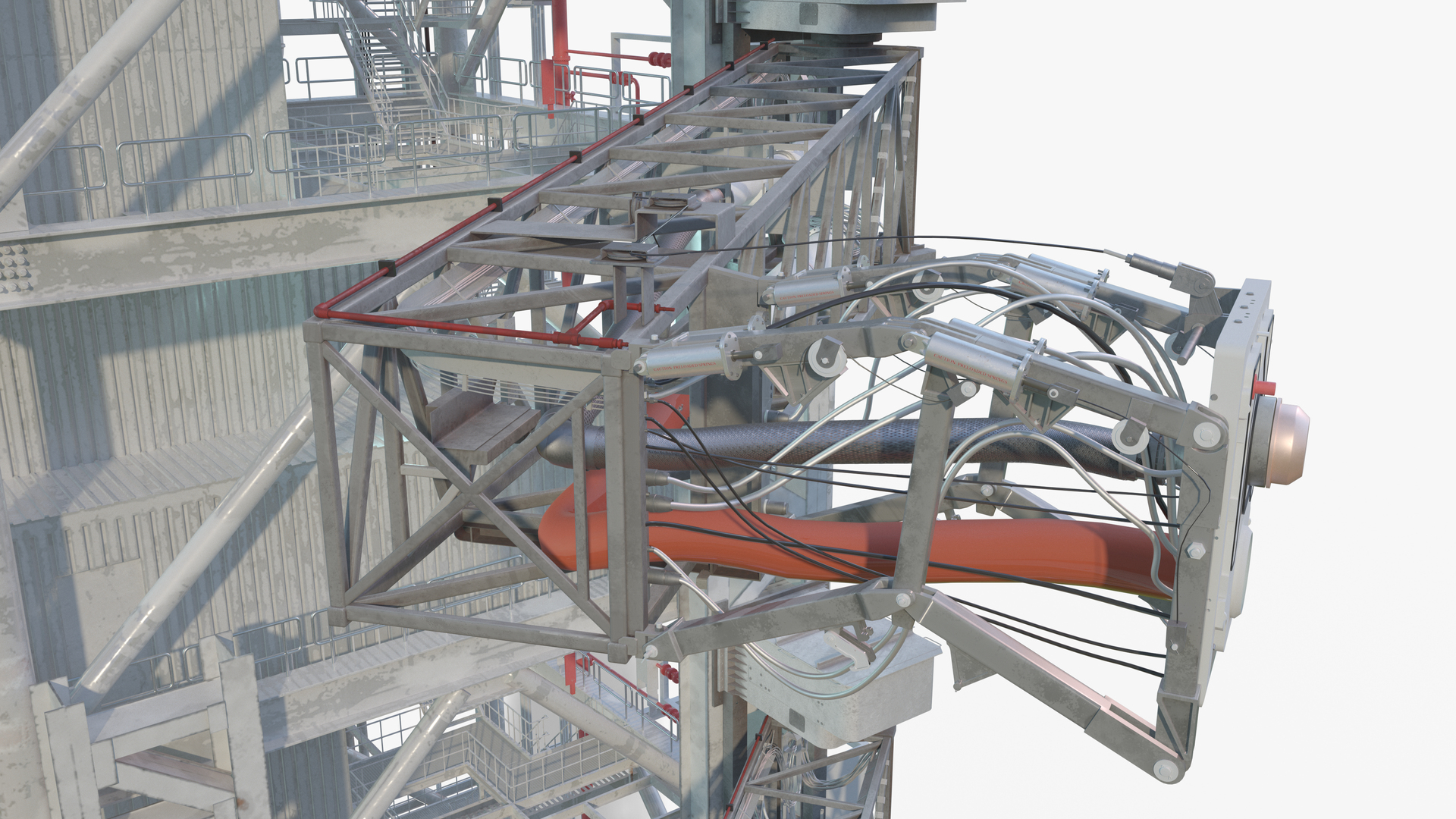 SLS Rocket Mobile Launcher Umbilical Tower and Crawler3D模型 - TurboSquid ...