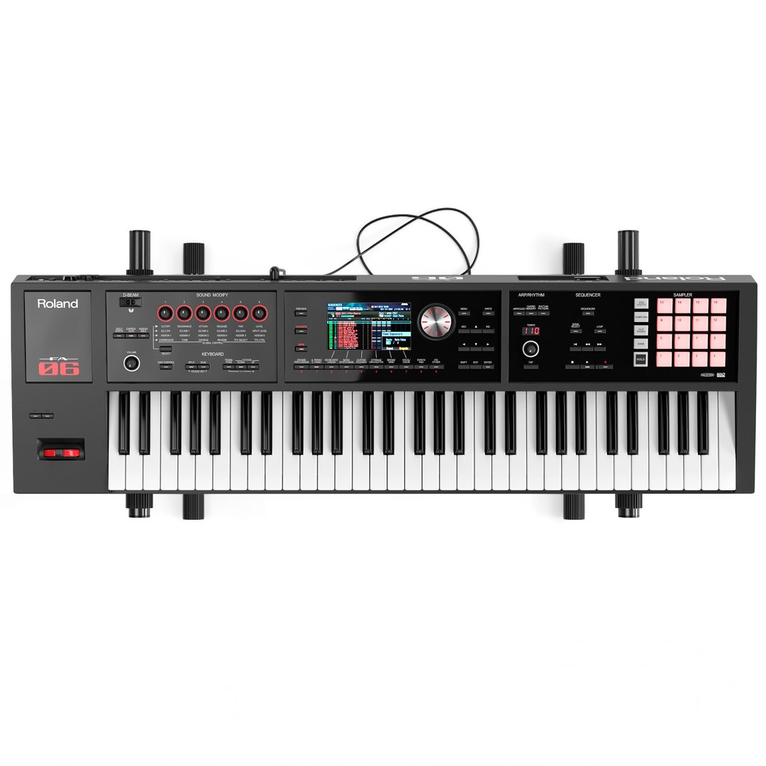 Keyboard Roland 3D Model - TurboSquid 1456680