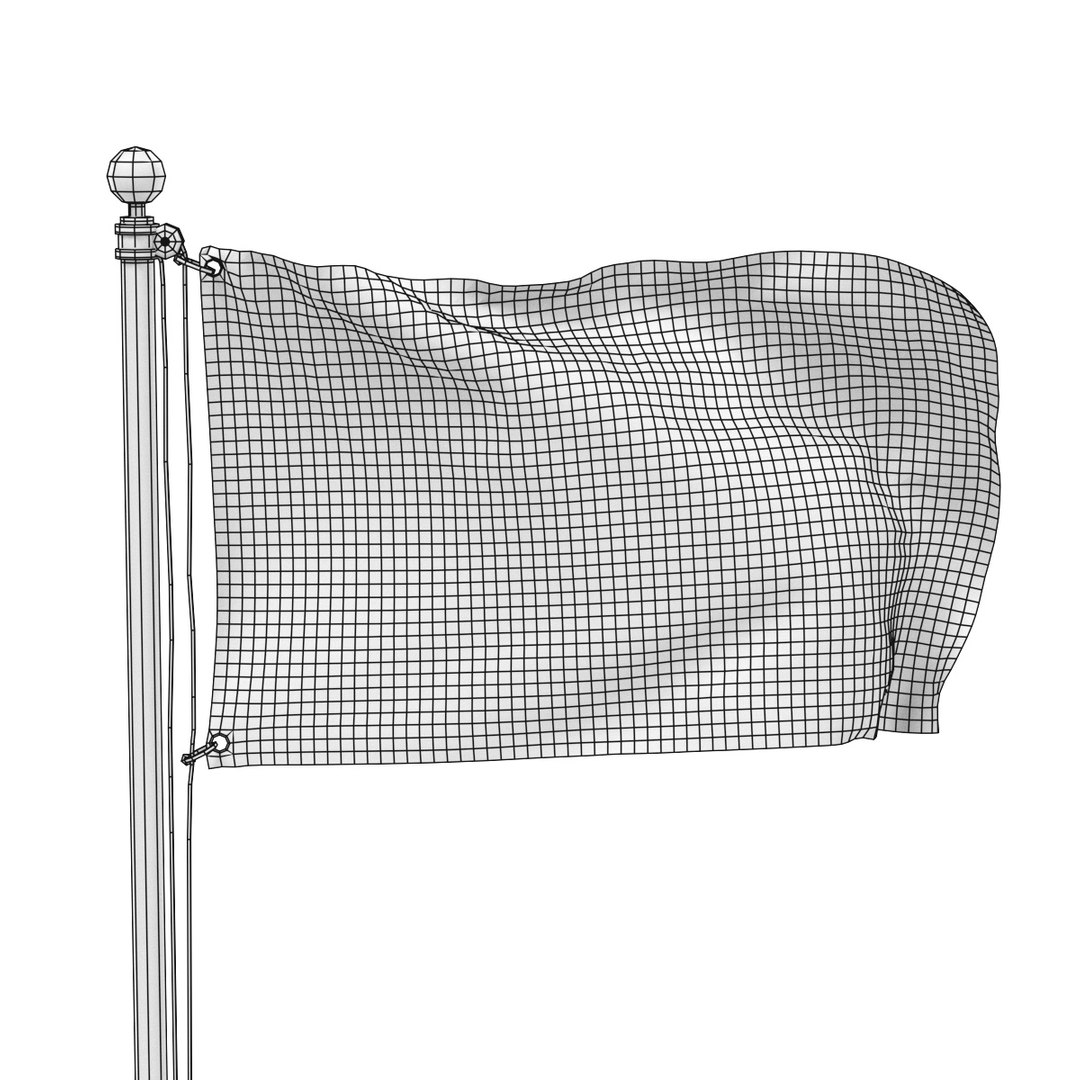 3d Model Flag