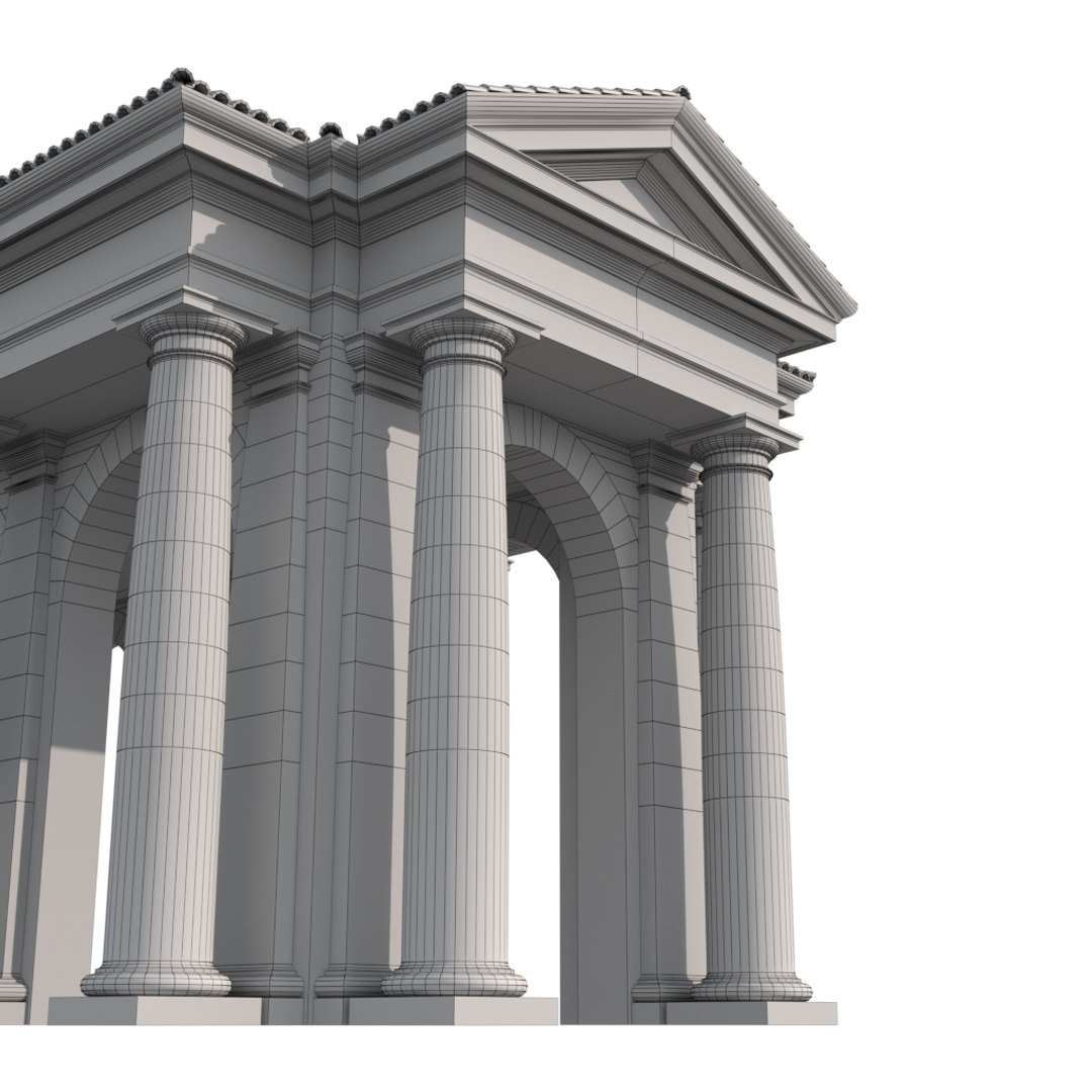 Tuscan Order Columns 3D - TurboSquid 1465285