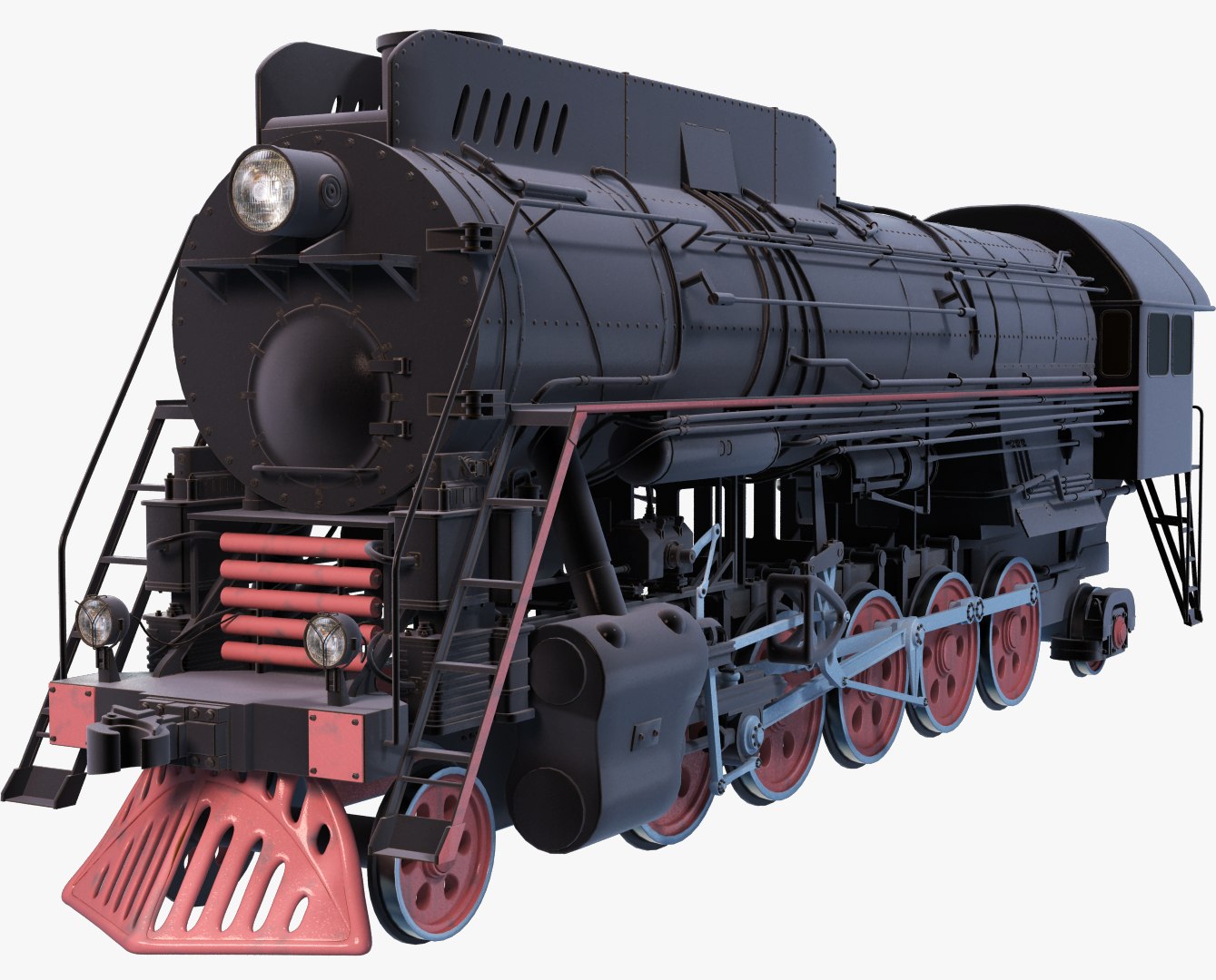 3d Steam Locomotive Model