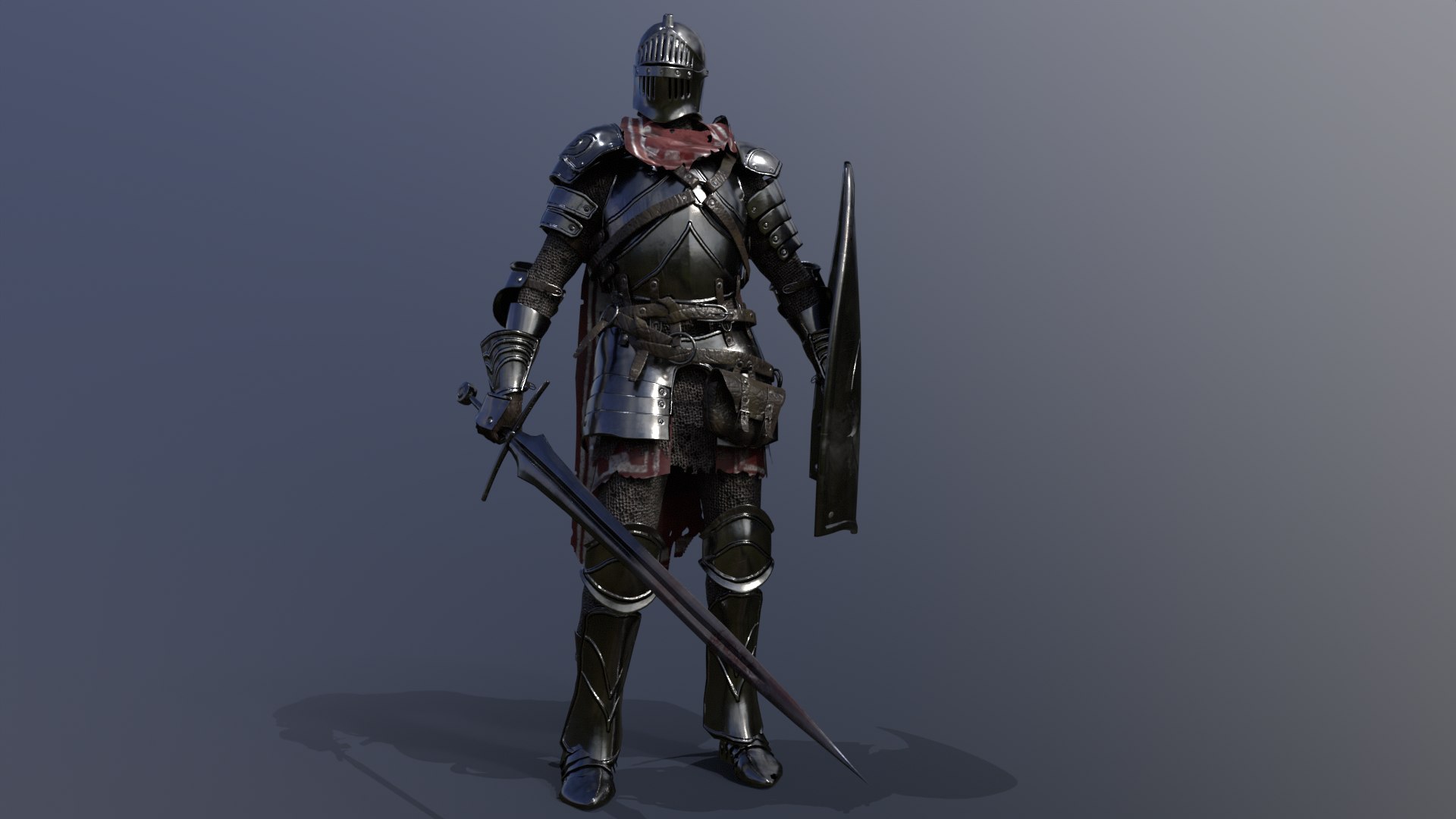 3D Knight Steel Armor Model - TurboSquid 1947766