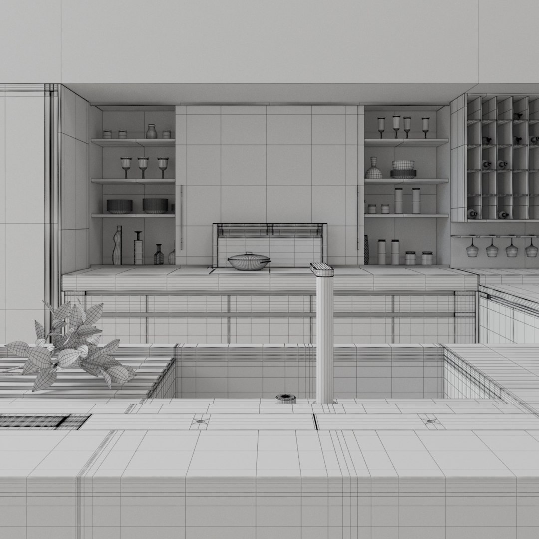 Kitchen 54 3D Model - TurboSquid 1538559