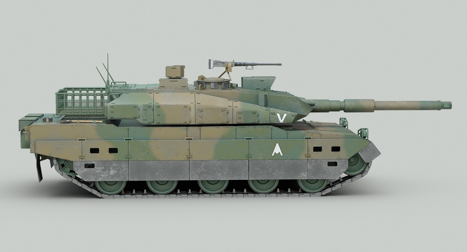 Modern Type 10 Battle Tank 3D Model - TurboSquid 1156009