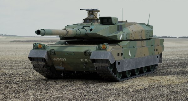 Modern type 10 battle tank 3D model - TurboSquid 1156009