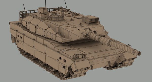 Modern type 10 battle tank 3D model - TurboSquid 1156009