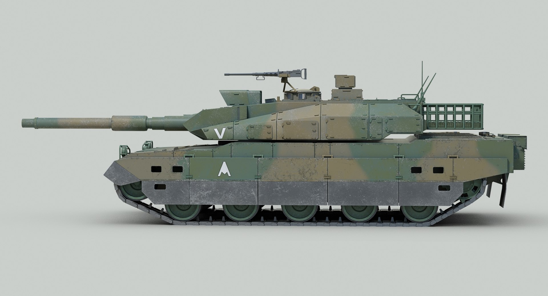 Modern Type 10 Battle Tank 3D Model - TurboSquid 1156009