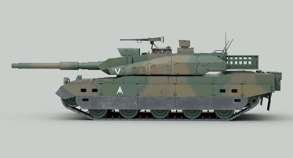 Modern type 10 battle tank 3D model - TurboSquid 1156009
