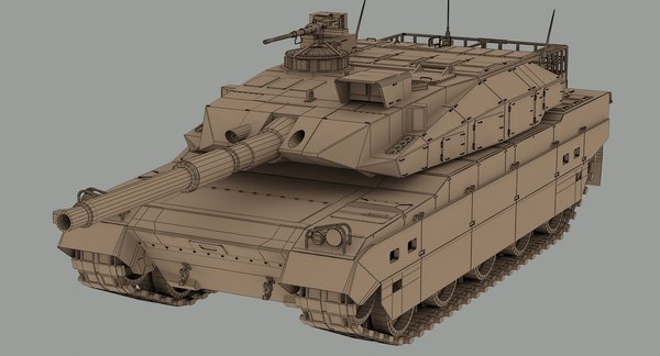 Modern type 10 battle tank 3D model - TurboSquid 1156009