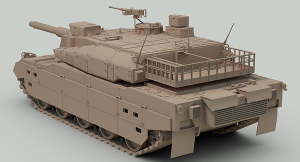 Modern type 10 battle tank 3D model - TurboSquid 1156009